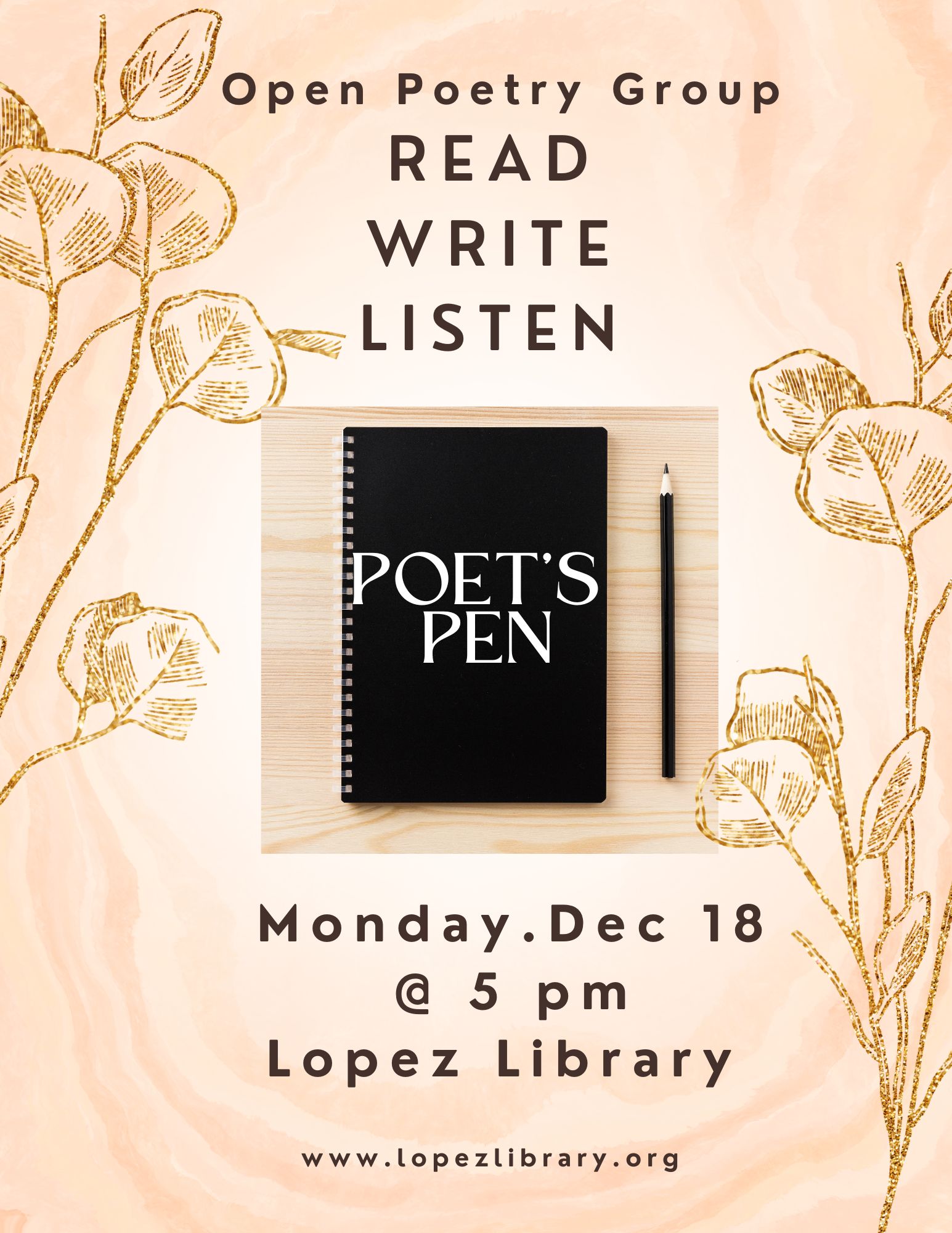 Poet’s PenDEC – Lopez Island Library