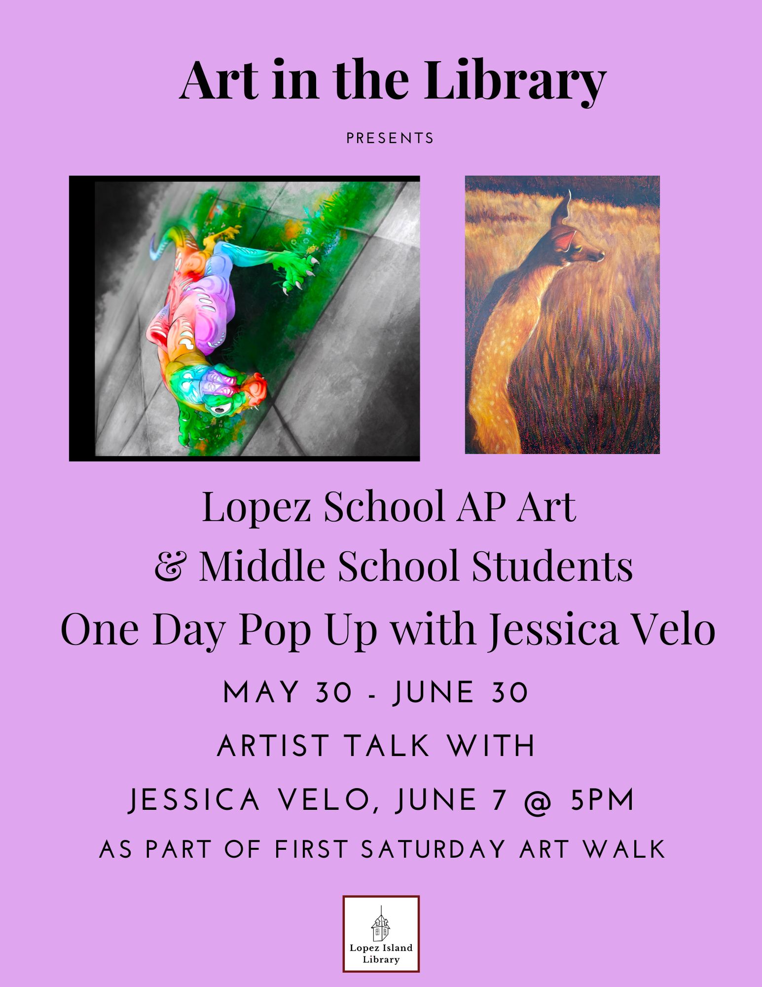 June Art in the Library – Lopez Island Library